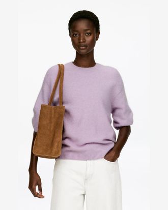 Arket Pullover Aus Alpakawolle Und Wolle -Lila