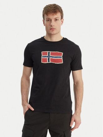 Napapijri T-Shirt S-Mahsa NP0A4FZB Schwarz Regular Fit