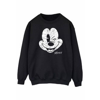 Disney Sweatshirt mit Mickey Mouse-Gesicht f&uuml;r Damen/Damen (Schwarz)