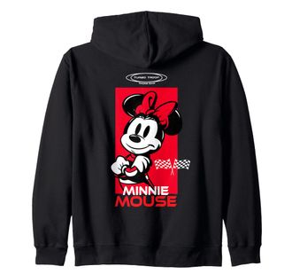 Disney Racing Minnie Mouse Turbo Troop Race Car Driver Kapuzenjacke
