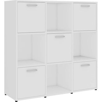 vidaXL B&uuml;cherregal Wei&szlig; 90x30x90 cm Holzwerkstoff - Vidaxl