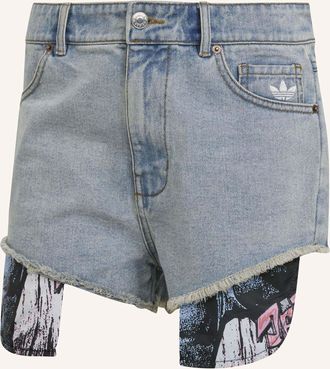 adidas Originals Adidas Originals Adidas X Jeremy Scott Jeans-Shorts blau