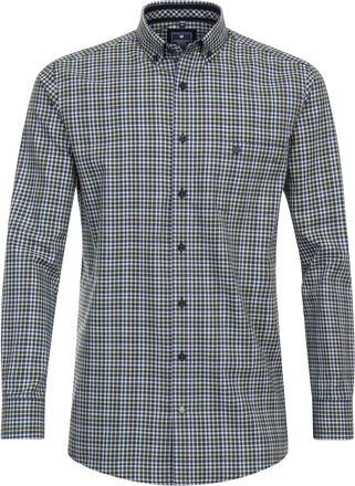 Redmond Freizeithemd kariert Comfort Fit Gr&uuml;n 4XL