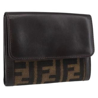 Fendi Portefeuille en cuir Pre-owned - Femme - Pre-owned - Noir - Taille: ONE Size