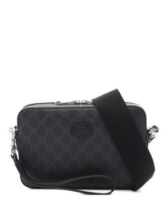 Gucci sac porté épaule GG Supreme (années 2020) - Noir