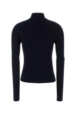 Miu Miu Womens Midnight Blue Cotton Cardigan Bleu Exterior: Maglieria Sweater