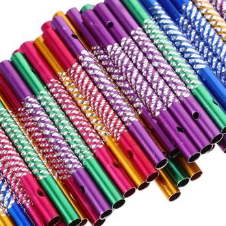 TOPBATHY Lot de 100 Tubes de Rechange en Aluminium pour Carillon éolien coloré