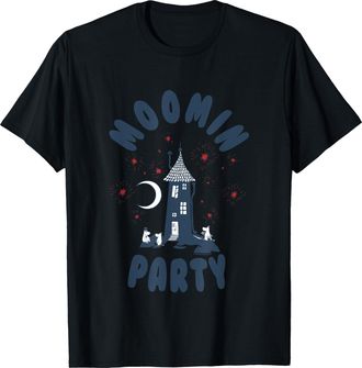 Moomin Party-Feuerwerk Unabh&auml;ngigkeit T-Shirt f&uuml;r M&auml;dchen, Schwarz, S