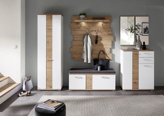 M&ouml;belando Garderobenspiegel >SIGNO II< (BxH: 80x85 cm) in Artisan Eiche/Spiegel aus MDF