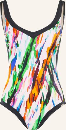 Charmline Charmline Shape-Badeanzug Dynamic Abstract schwarz