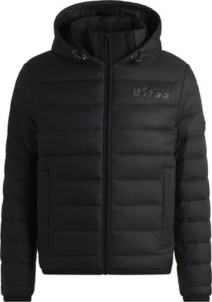 BOSS Herren Dawood1 IN Wasserabweisende Daunenjacke mit tonalem Logo Schwarz001 50