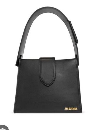 Jacquemus Le Bambino 24 lBlack Leather Shoulder Bag