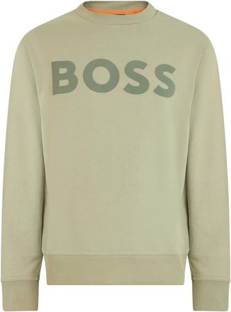 HUGO BOSS Homme, Sweatshirts et sweats &agrave; capuche, Vert, Taille: M SweaT-shirt en coton avec logo