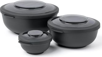 Amuse Society Tylla Schüssel Set 3 Stück 200ml, 1000ml, 2000ml I luftdichte Frischhaltedosen mit Deckel für Meal Prep I BPA-freie Vorratsdosen für Kinder & Erwachse