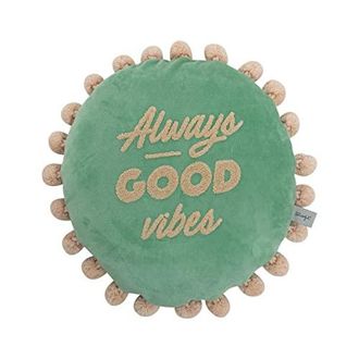 Mr. Wonderful Embroided Cushion - Always Good Vibes