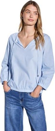 Street One A345640 Chemisier rayé Vêtements, Bleu fumé, 38 Femmes