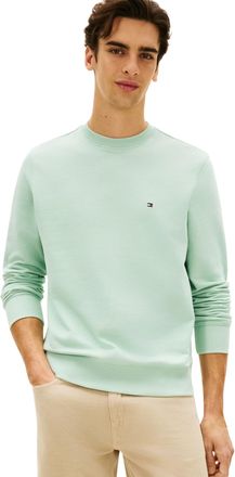 Tommy Hilfiger Herren Essential Terry Crewneck Mw0mw37237 Pullover-Sweatshirt, Green (Crushed Mint), L