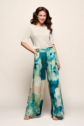 Mart Visser Corby Print Hose Blau