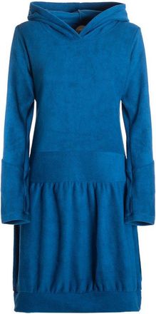 vishes Ballonkleid Warmes Winterkleid aus Fleece mit Kapuze im Ballonstyle Alternative Bekleidung, Ethno, Hippie, Retro Style