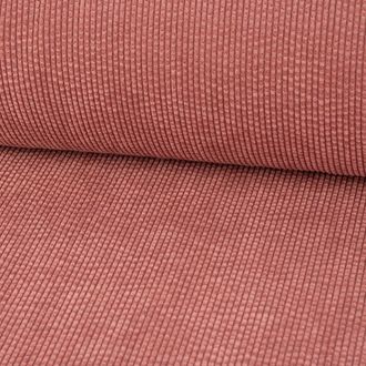 Sch&ouml;ner Leben Cordstoff Bubble mit Pl&uuml;sch R&uuml;ckseite Doubleface Blush Ecru 1,45m Br