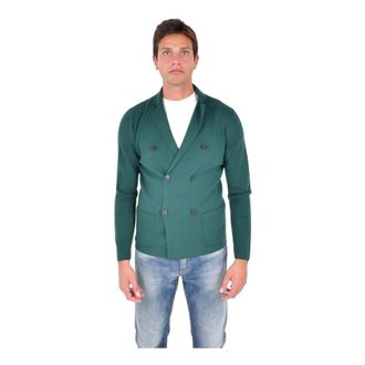 Drumohr Blazer en laine m&eacute;rinos &agrave; double boutonnage - Homme - Vestes - Vert - Taille: M