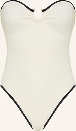 Seafolly Bandeau-Badeanzug Beach Bound weiss