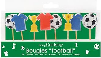 ScrapCooking 5001sch Schlümpfe Set 8 Kerzen Paraffin Mehrfarbig 10,5 x 17 x 2,5 cm