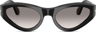 Persol Sonnenbrille mit Cat-Eye-Gestell - Schwarz