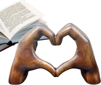 Generic Herz-Deko - Mit Herz Und Hand | Herz H&auml;nde Skulptur | Herzh&auml;ndeskulpturen | Dekorative Accessoires Figurin | Home Wedding Decoration | Mitte Tischdeko