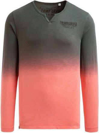 Camp David Rundhalsshirt mit Farbverlauf