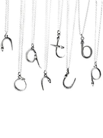 Theo Fennell collier Alias Letter Mamba en argent sterling