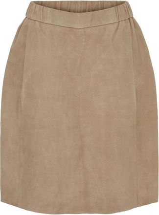 BTF-CPH Kurzer Wildlederrock - - Skirts - Damen - Beige - XL