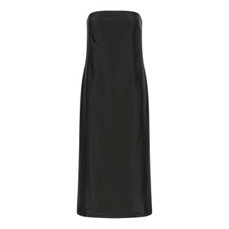 Loulou Studio Femme, Robes, Noir, Taille: 40 FR Giulia Midi Dress