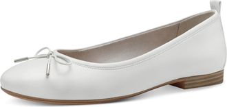 Tamaris Ballerina Damen Elegant weiß,EU 36