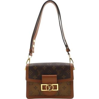 Louis Vuitton Pre-owned Dauphine Mini Monogram Reverse Schultertasche - - Pre-owned - Damen - Braun - ONE SIZE