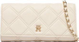 Tommy Hilfiger Handtasche Th Feminine Wallet On Chain AW0AW18795 Creme
