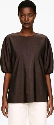 Arket Bluse Aus Seidenmischung -Braun