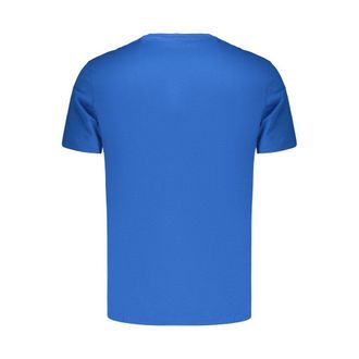 Calvin Klein Logo-Embroidered Cotton T-Shirt - Blue