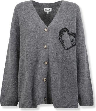 Baum Und Pferdgarten Femme, Pulls, Gris, Taille: 36 FR Cissi Cardigan