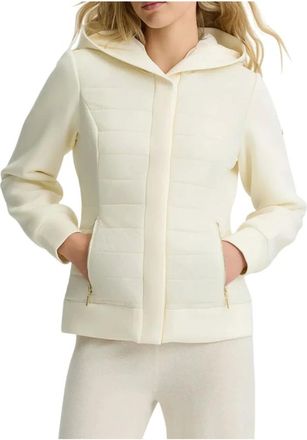 Liu Jo Femme, Vestes, Blanc, Taille: 42 FR Veste &agrave; capuche