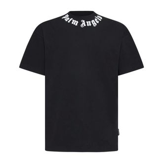 Palm Angels Homme, Tops, Noir, Taille: L Collection Streetwear Urbaine