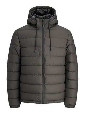 Jack & Jones Jcopoint PU Puffer Jacket BF Veste, Gris, L Hommes