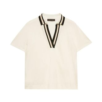 Elena Miro Klassisches Poloshirt f&uuml;r Herren - - Tops - Damen - Wei&szlig; - XL