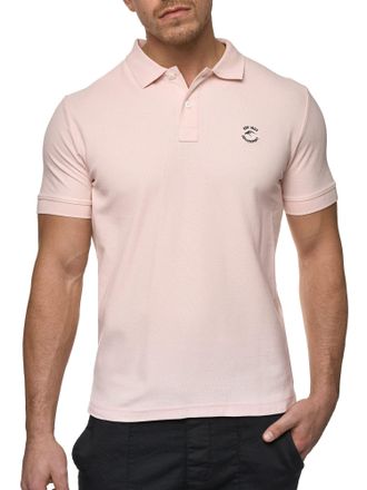 Indicode Herren Wadim Poloshirt aus Baumwolle | Herrenpoloshirt Polokragen Baumwollshirt Chintz Rose, XXL