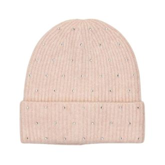 Only Only, Femme, Accessoires, Rose, Taille: ONE Size Bonnet en Maille M&eacute;lange de Laine