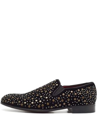 Dolce & Gabbana Loafer mit Nieten - Schwarz