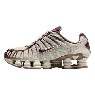 Nike Nike Shox TL Chaussures pour femme (Light Bone/Mink Brown/Burgundy Crush), Beige clair/marron vison/bordeaux &eacute;cras&eacute;, 10.5
