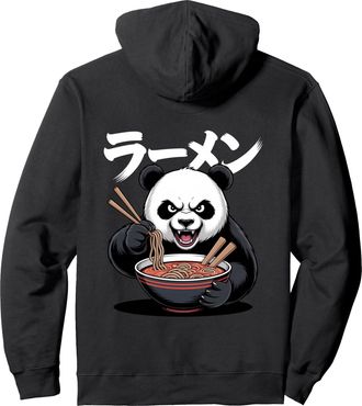 Shinkai Japanischer Panda Ramen Anime-Manga Streetwear Pullover Hoodie