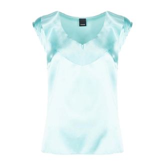 Pinko Pinko - Top Fascinoso - Femme - Blouses et Chemises - Vert - Taille: 36 FR