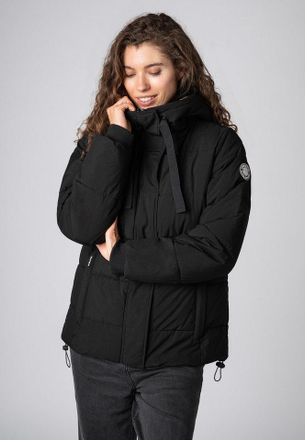 Sublevel Steppjacke Damen Winterjacke mit Kordel und Kapuze Kapuze mit Tunnelzug, Rei&szlig;verschlusstaschen